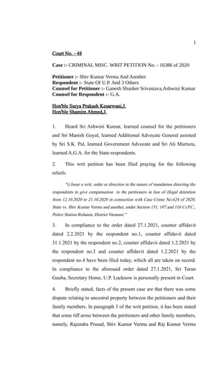 Illegal detention order a'bad hc | PDF