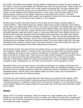 [Illegal] hidden street weapons | PDF