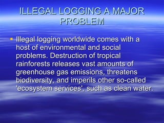 Illegal logging | PPT