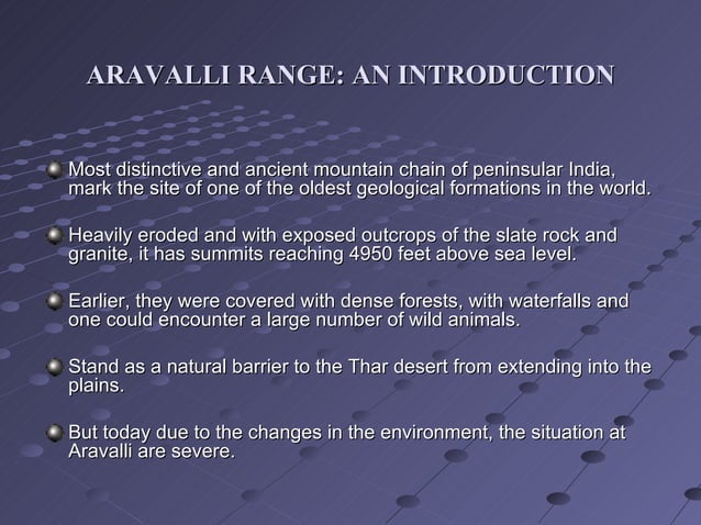 Illegal Mining At Aravali Range | PPT | Environmental Services Industry | Industries