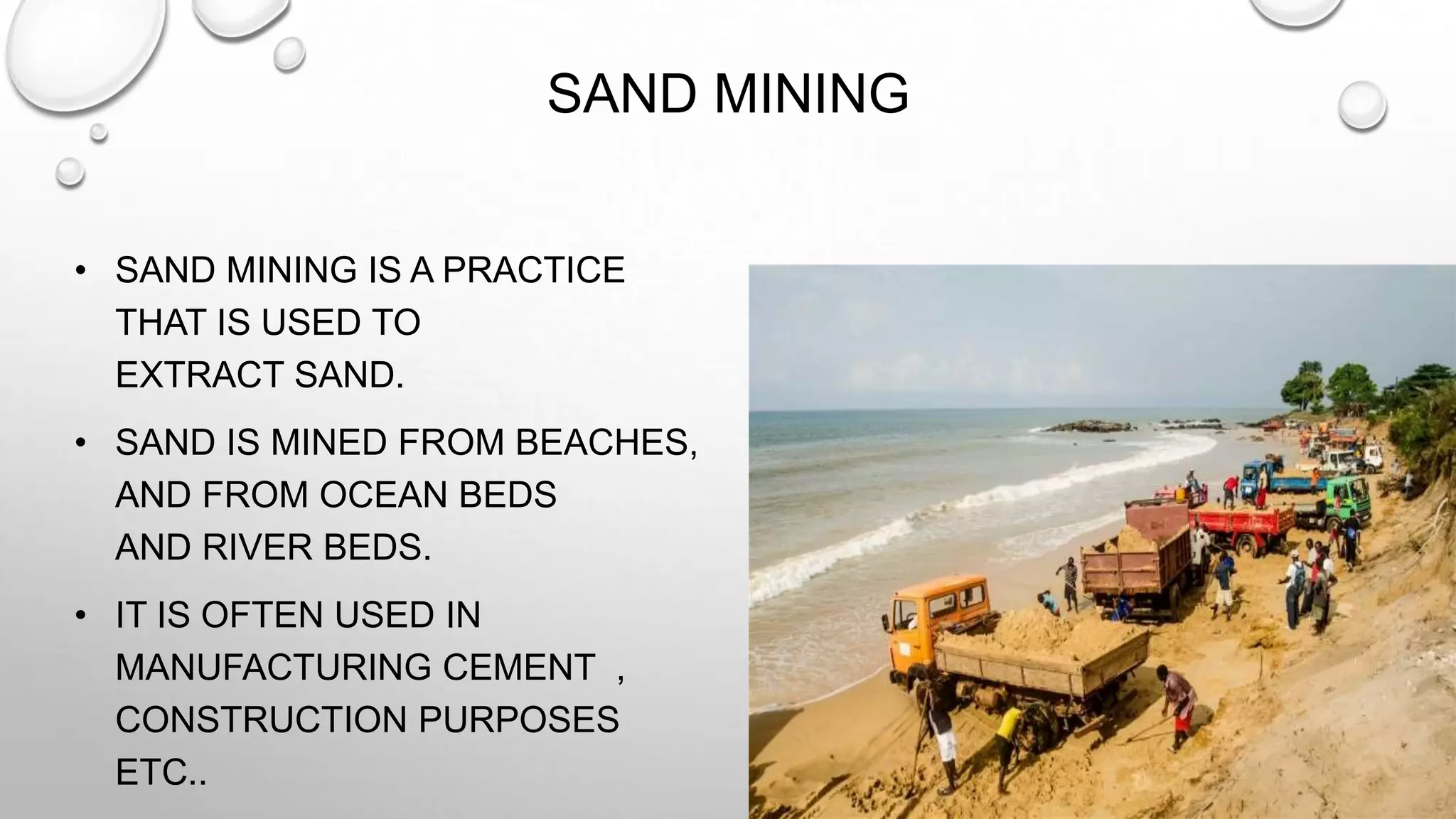 Illegal sand mining ppt | PPTX