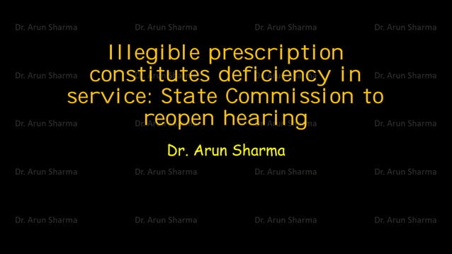 Illegible prescription could lead to deficiency in service | PDF