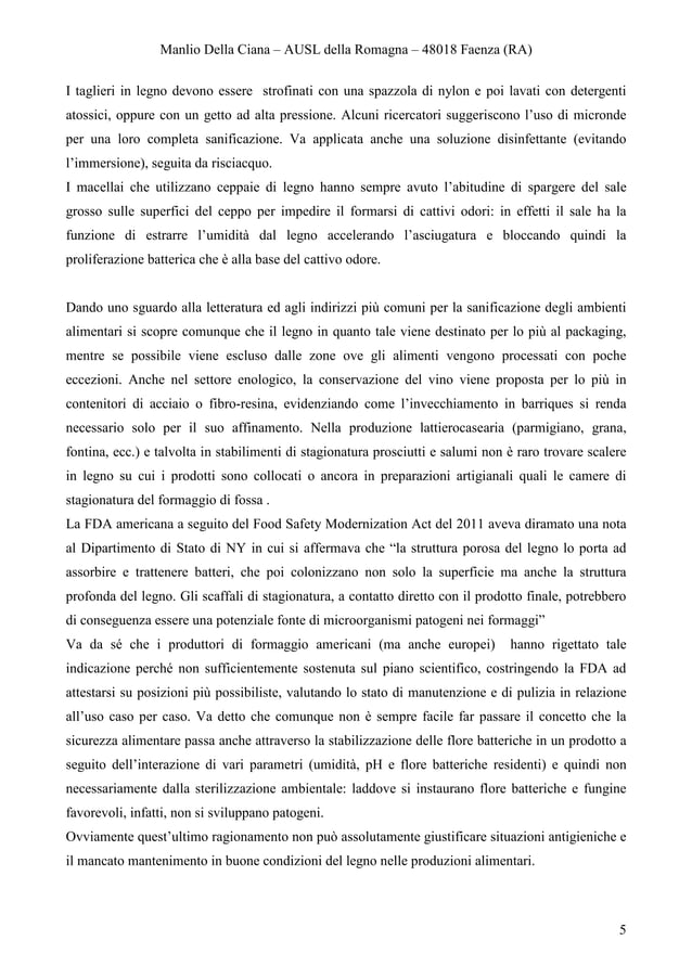 Il legno nell'industria alimentare | PDF