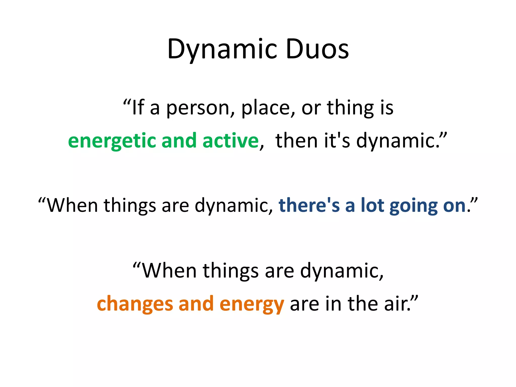 Dynamic Duos, Innovative Teams | PPTX