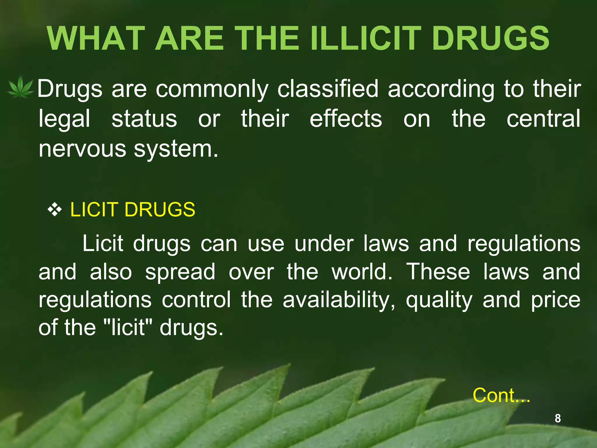 Illicit drug consumption and its causes to Sri Lanka | PPTX