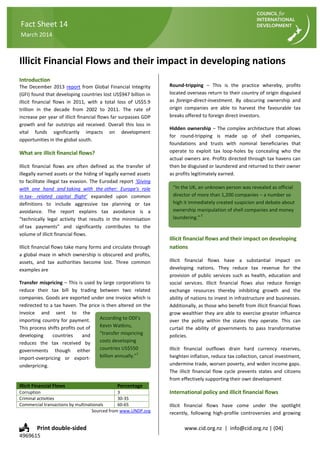Illicit financial flows and their impact in developing nations | PDF