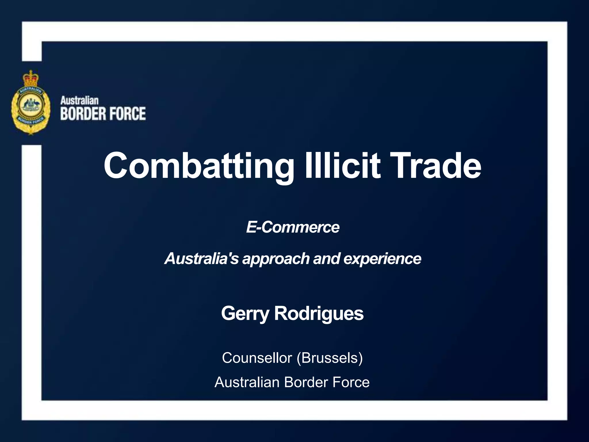 Illicit trade and e commerce | PPTX | Logistics | Business
