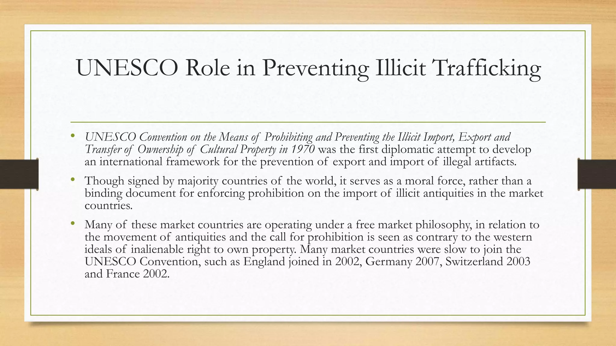 Illicit trafficking of cultural objects from pakistan: a public policy ...