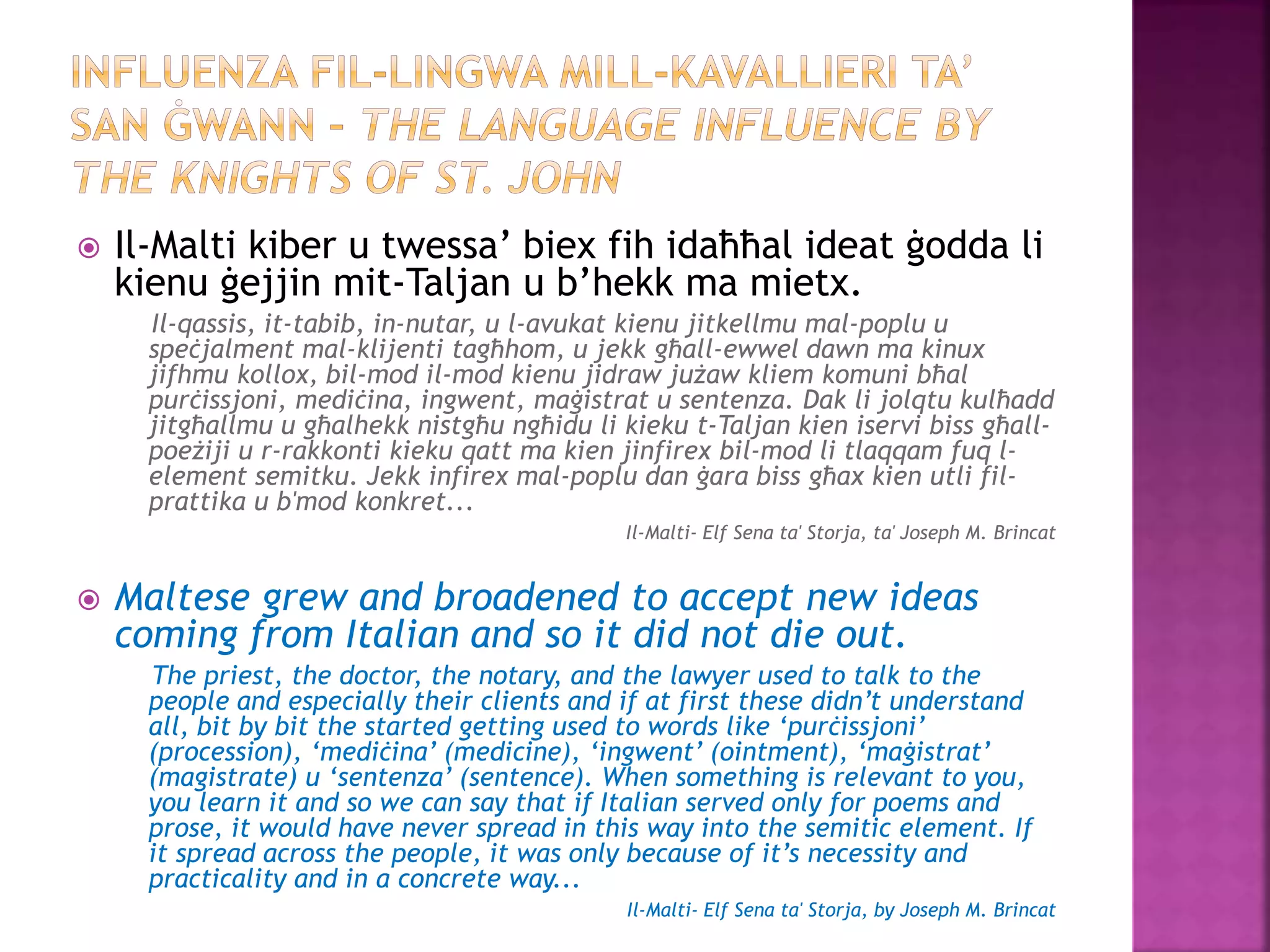 Il lingwa maltija eng version | PPTX