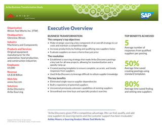 ITW Case Study_Ariba Discovery | PDF
