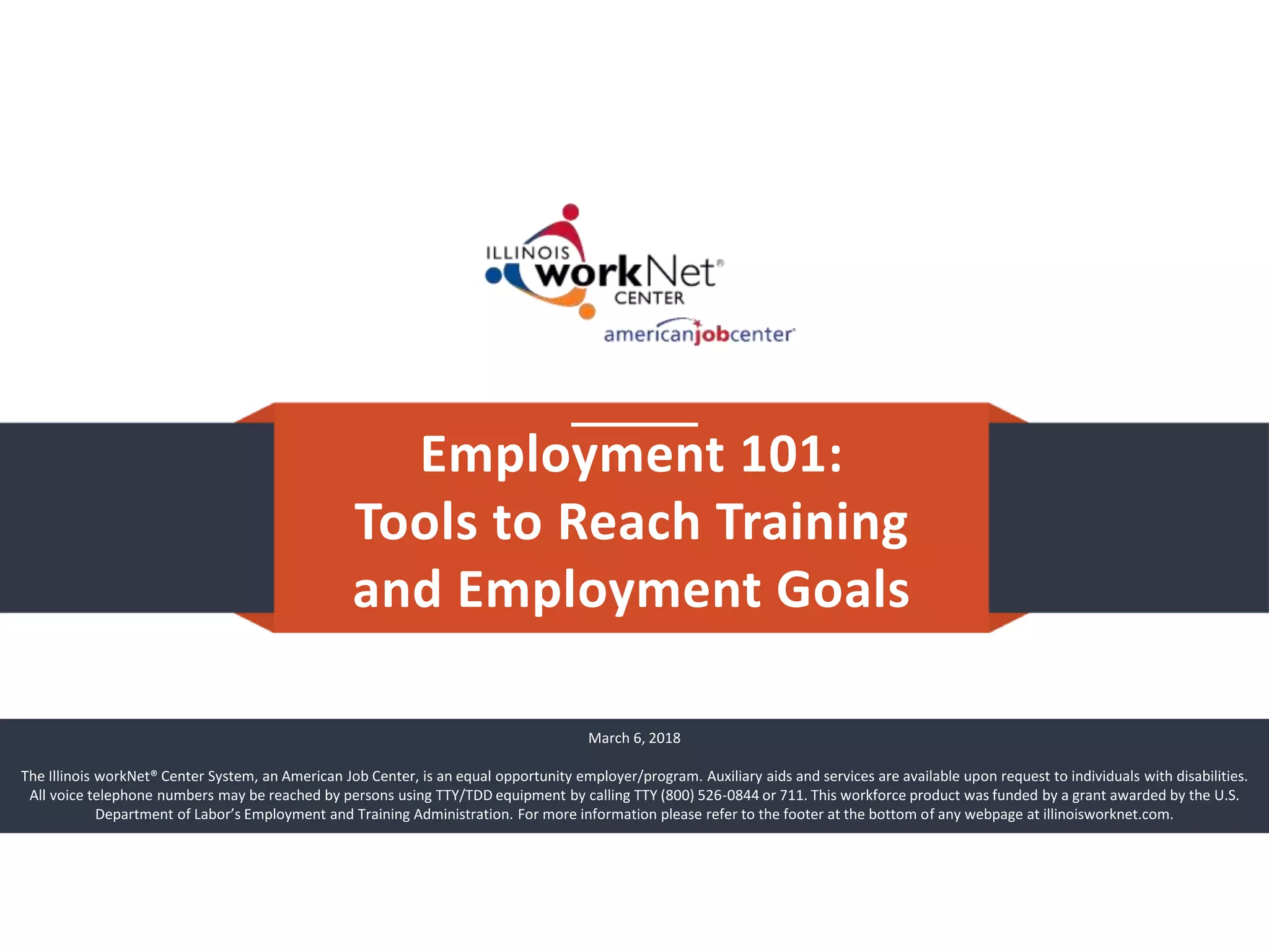 Illinois work net employment 101 | PPT