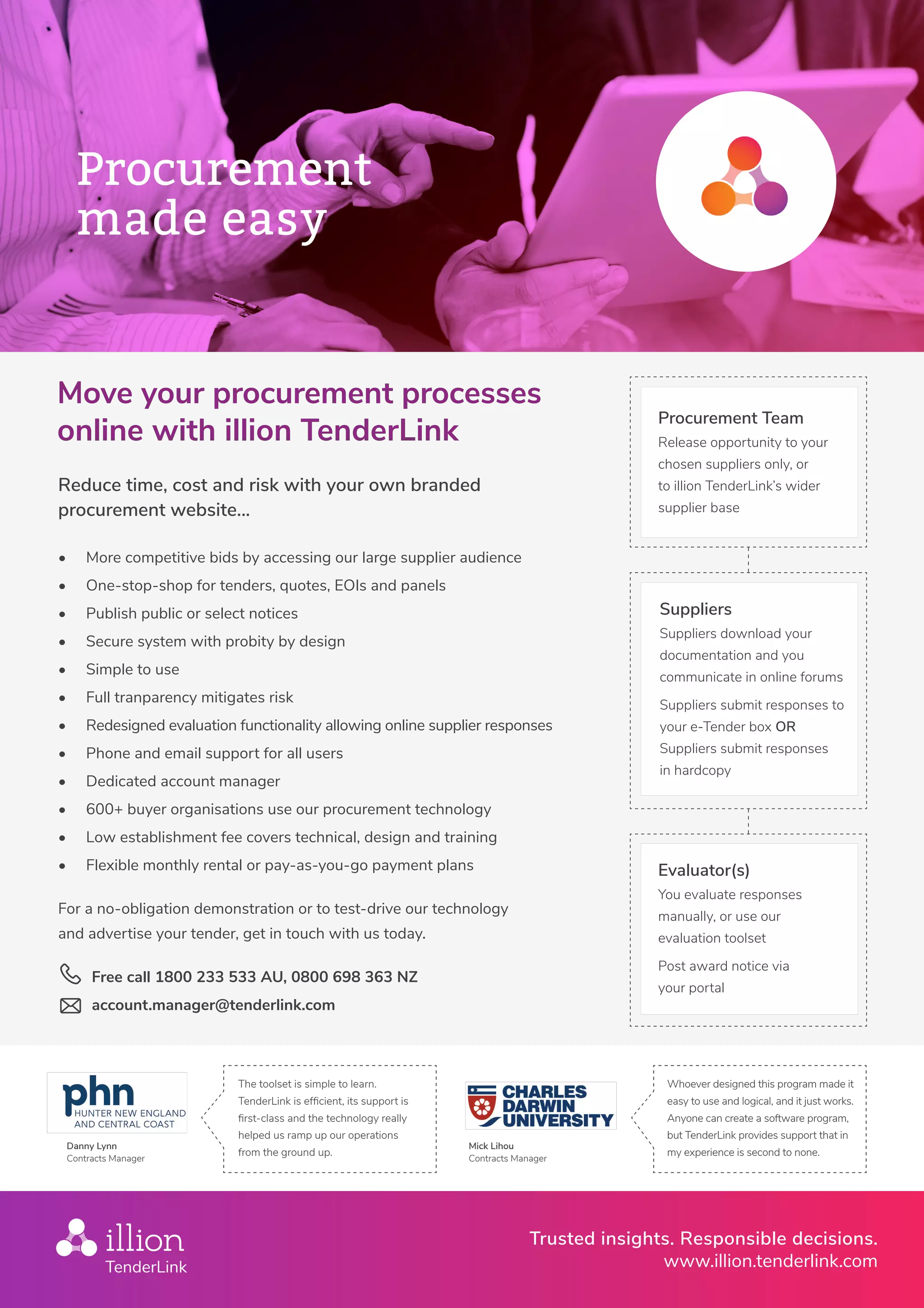 illion TenderLink e-Procurement Solutions | PDF