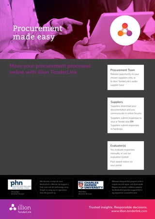illion TenderLink e-Procurement Solutions | PDF