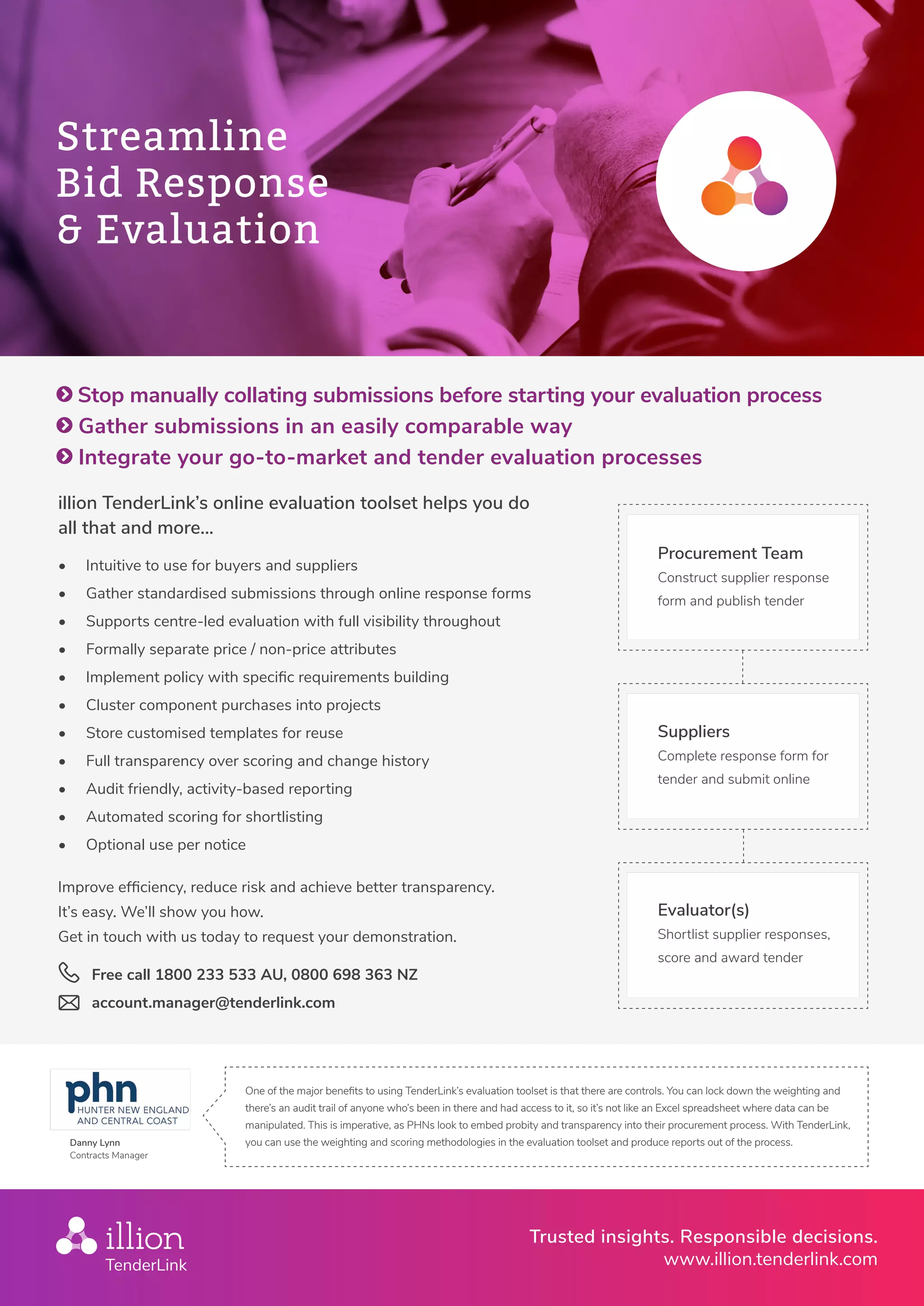 illion TenderLink Evaluation Toolset | PDF