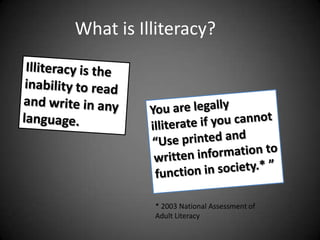 Illiteracy | PPT