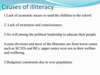 Illiteracy | PPTX