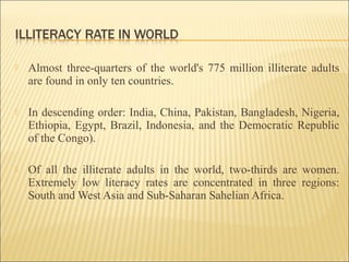 Illiteracy | PPT
