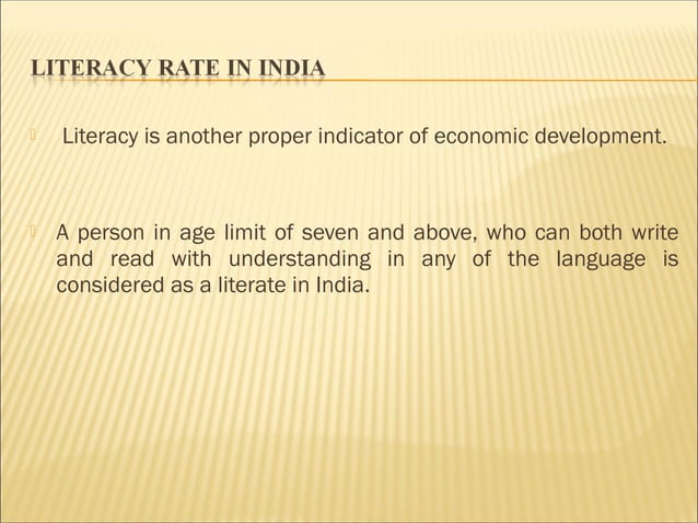 Illiteracy | PPT | Nutrition | Healthy Living