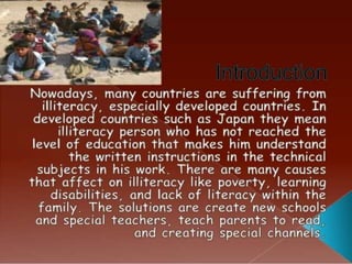 Illiteracy | PPT