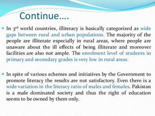 Illiteracy | PPT