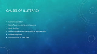 Illiteracy | PPTX | Education