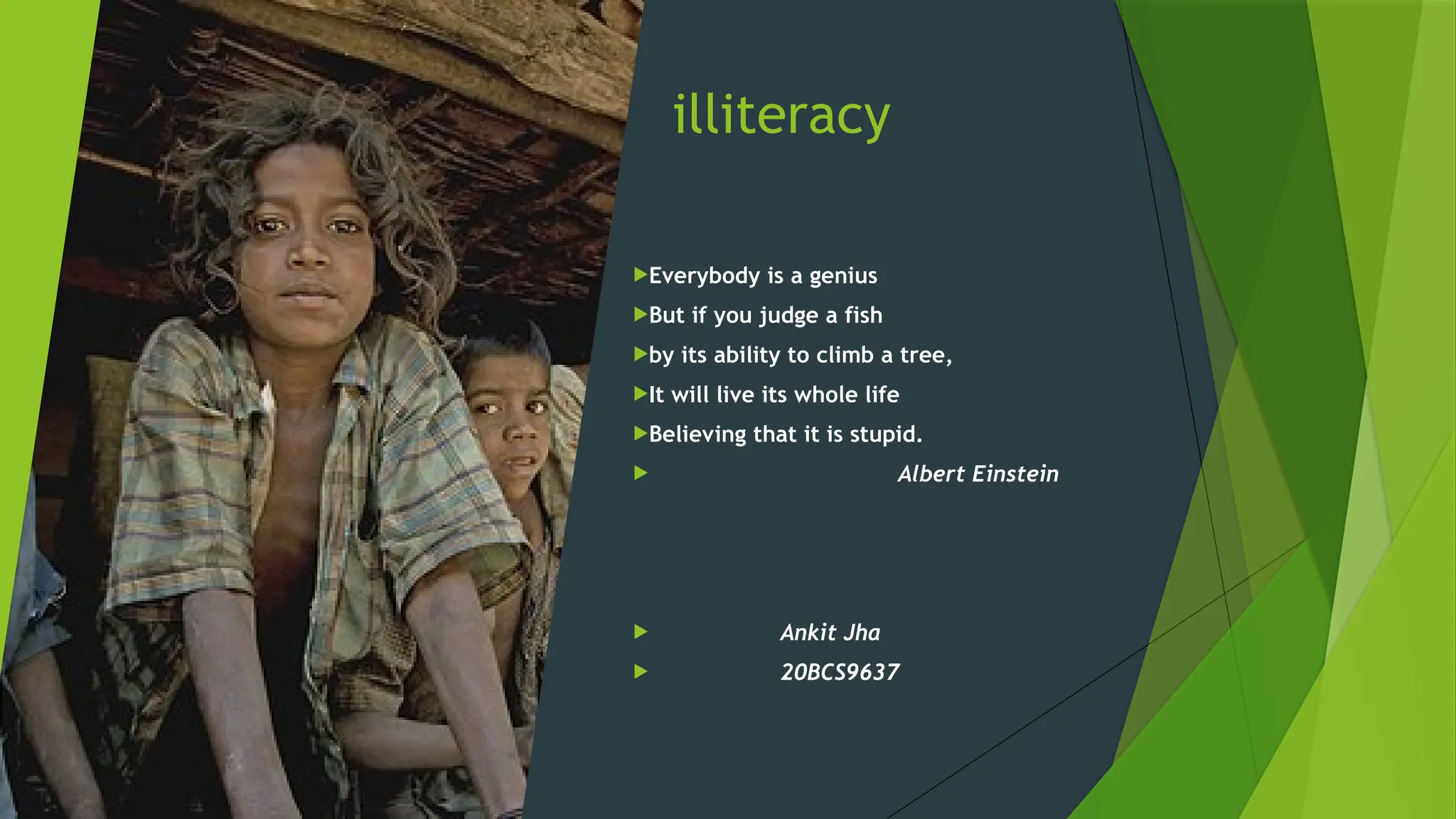 Illiteracy in India.pptx college presentation | PPT