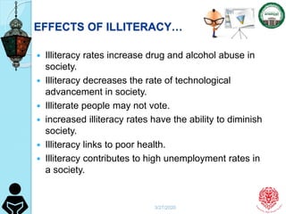 Illiteracy and pakistan m sc anthropology morning 2nd semester | PPTX