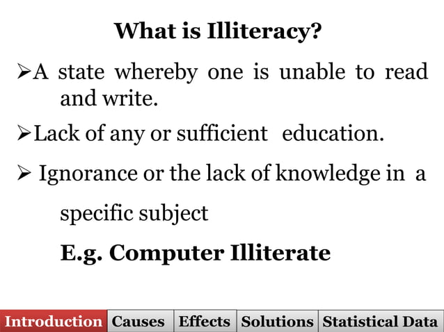 Illiteracy in india | PDF | Family and Relationships