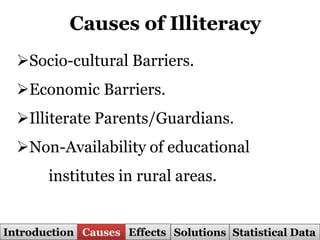 Illiteracy in india | PDF