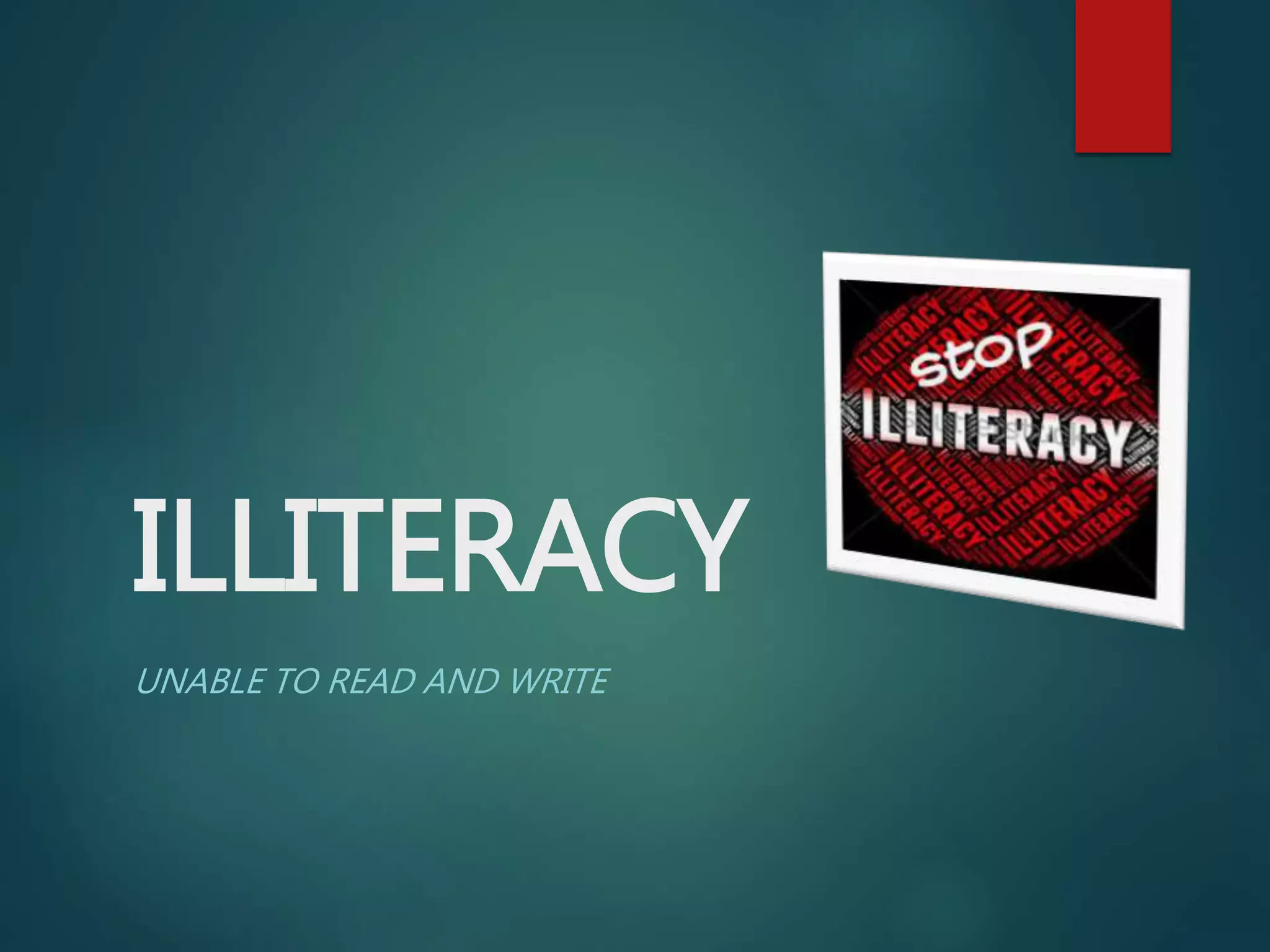 Illiteracy in pakistan | PPTX