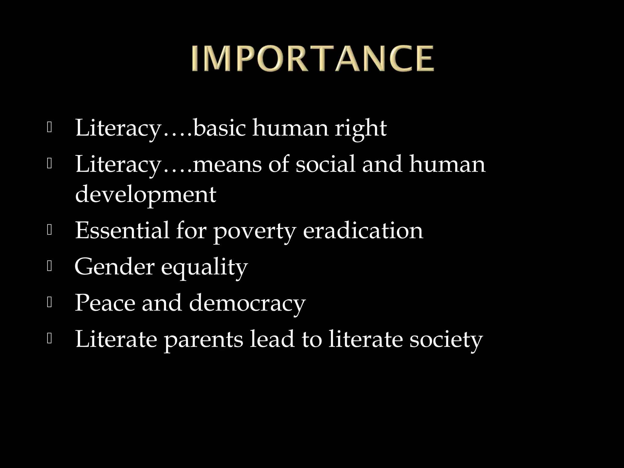 Illiteracy ppt 1 | PPT