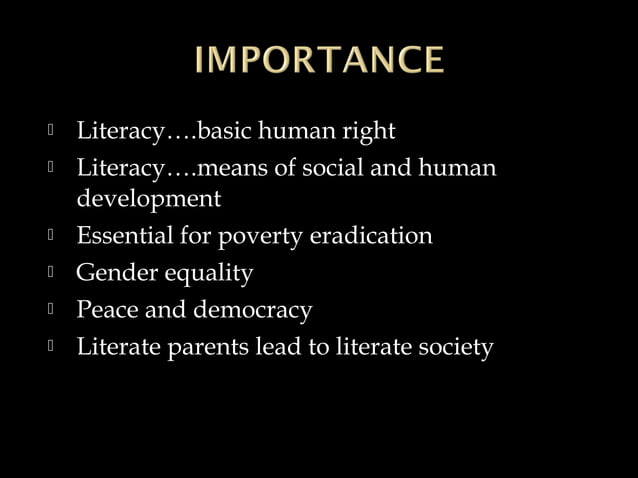 Illiteracy ppt 1 | PPT