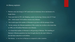 Illitracy in Pakistan | PPTX
