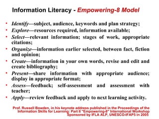 Info Literacy & Lifelong Learning | PPT