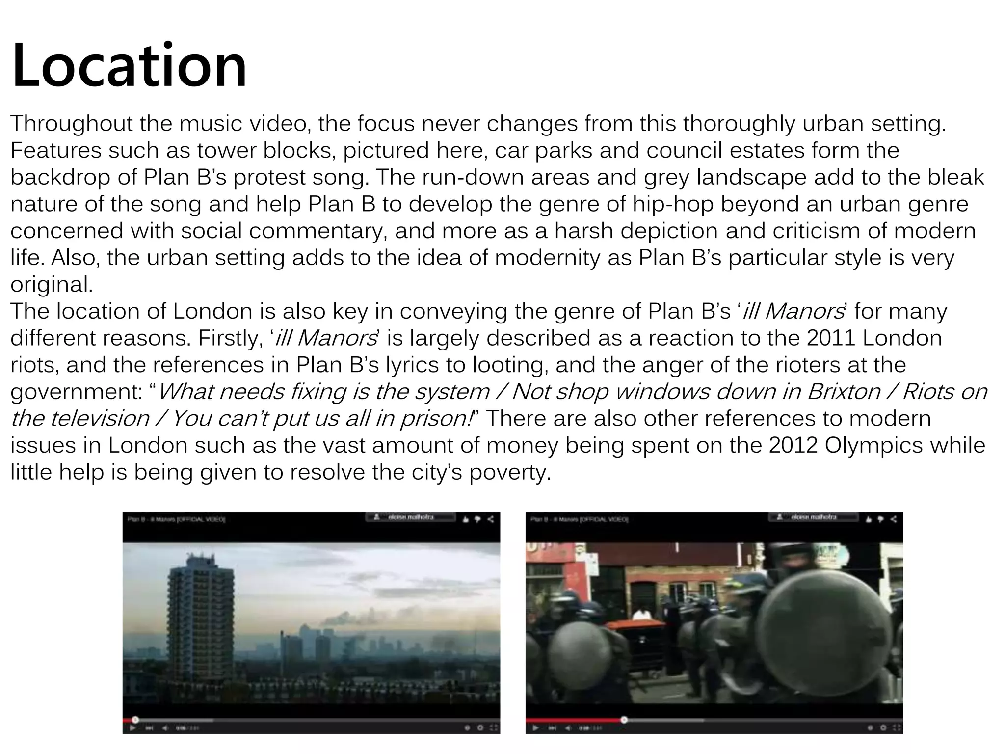 Ill manors plan b case study | PPTX