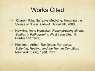 A brief history of "Illness narratives" | PPTX