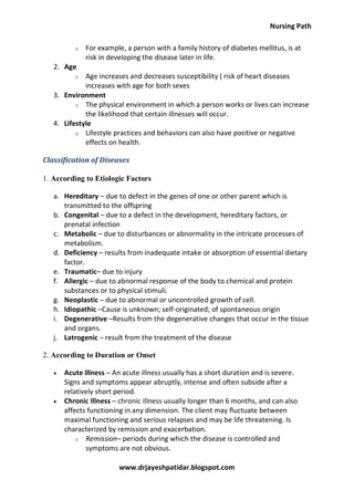 Illness and disease | PDF