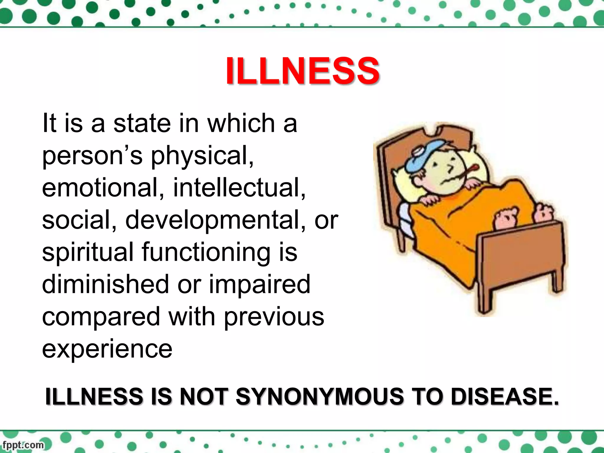 Illness and disease | PPT