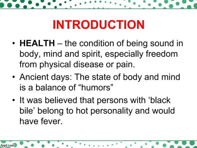 Illness and disease | PPT