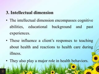 Illness causes & risk factors, illness behavior | PPTX