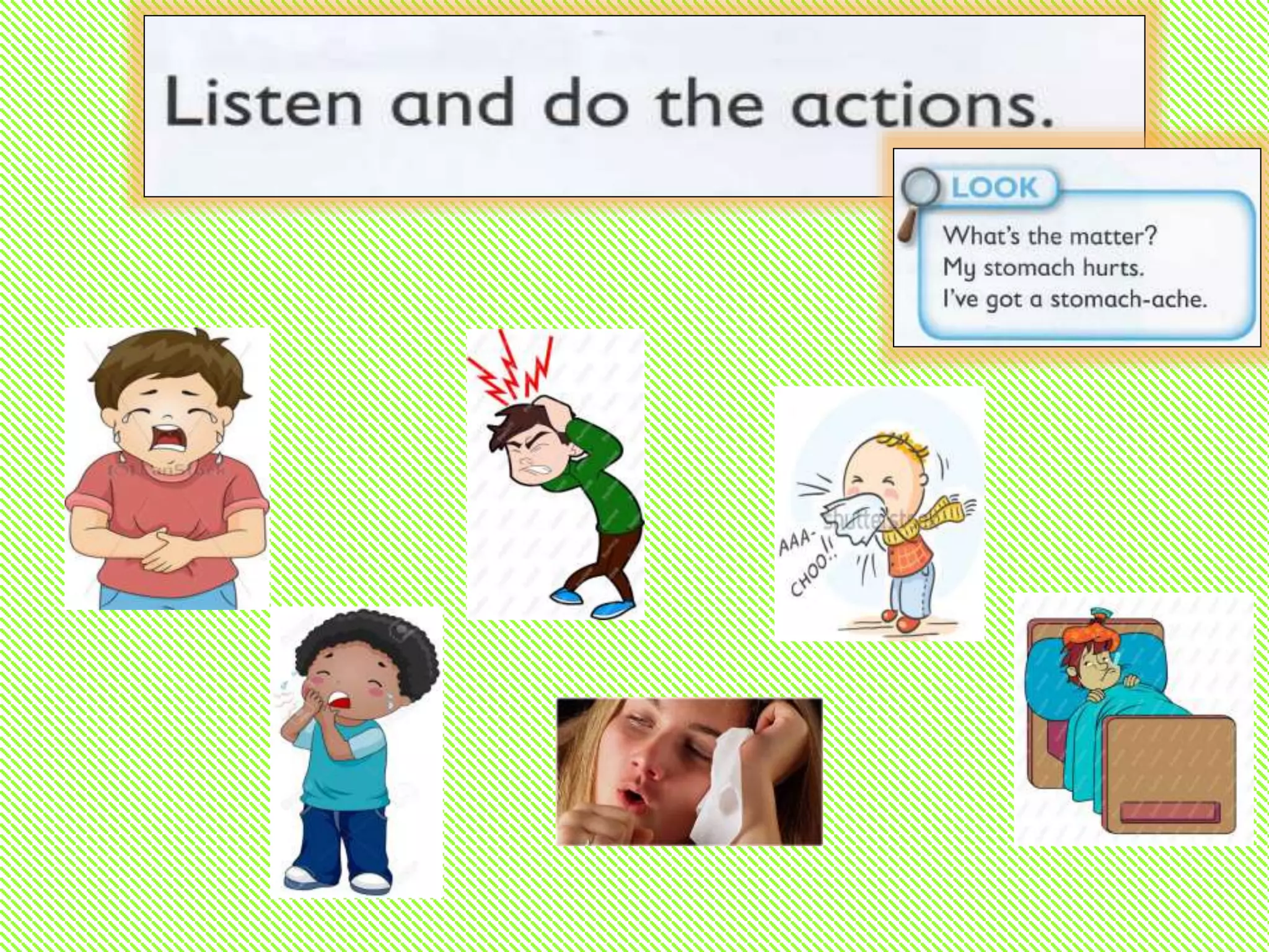 Illnesses : Vocabulary and exercises | PPTX