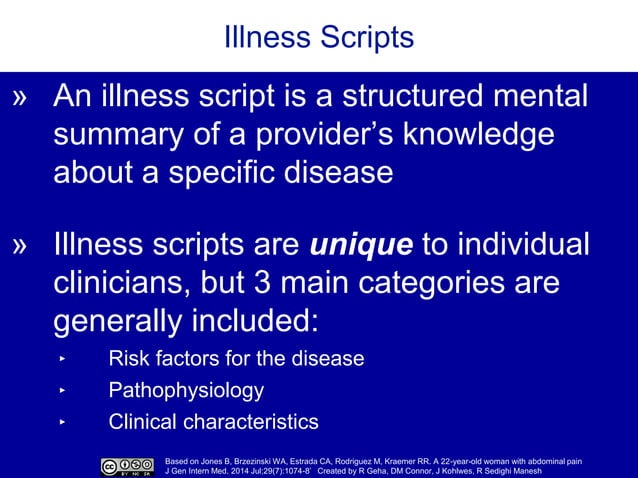 Illness Script Case Teaching Guide | PPTX | Digestive Disorders ...