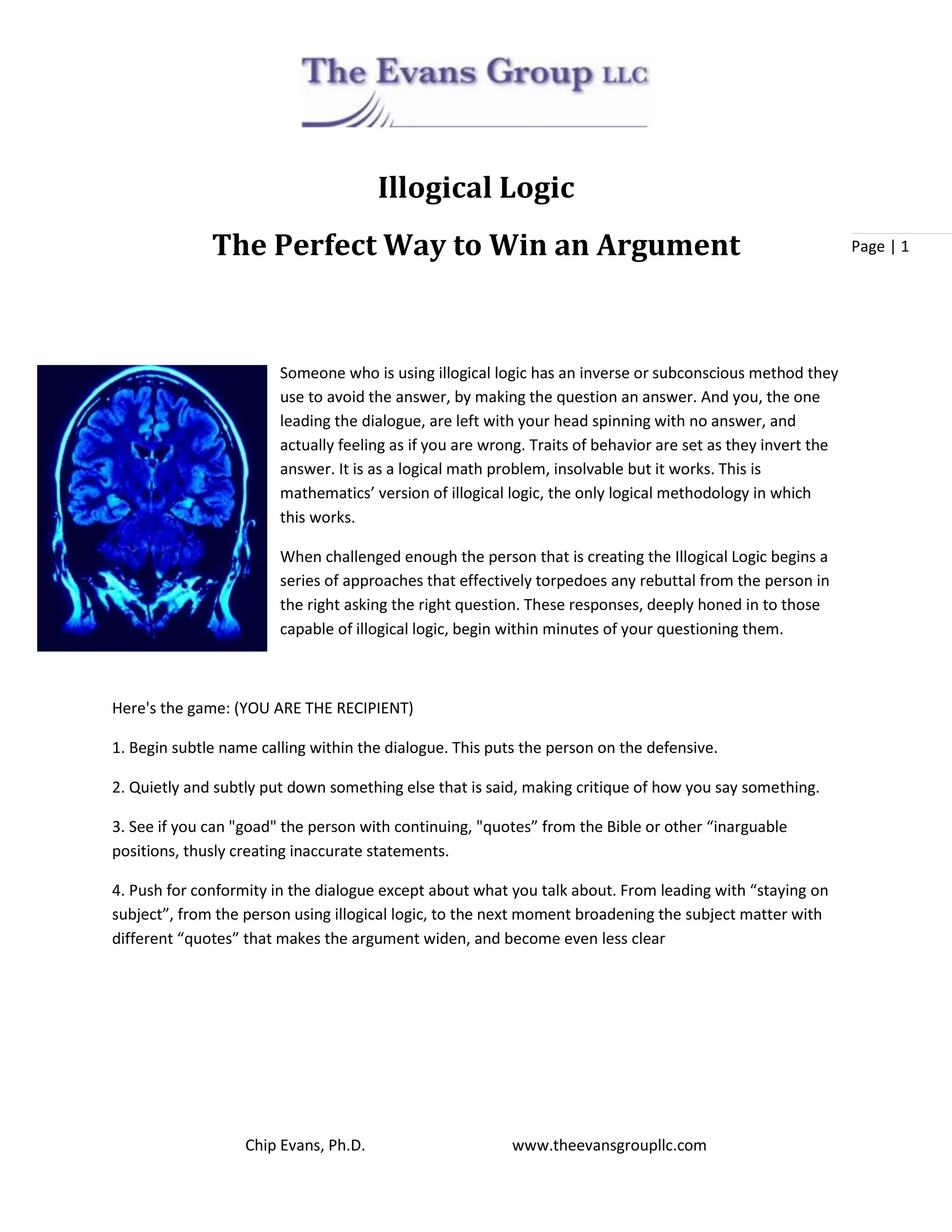 Illogical logic | PDF