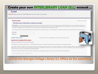InterLibrary Loan: A User Guide | PPTX