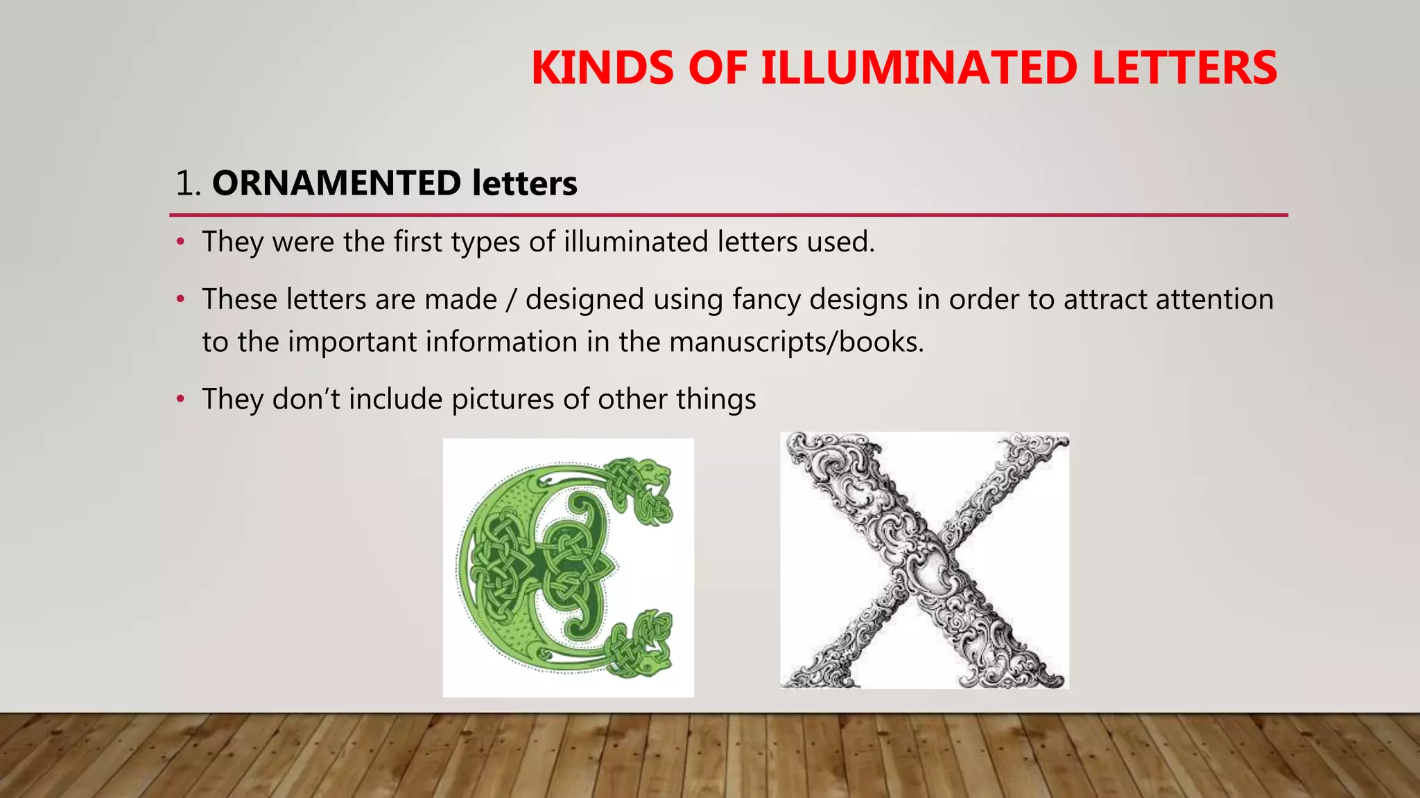 Illuminated letters | PPT