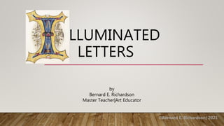 Illuminated letters | PPTX