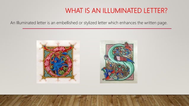 Illuminated letters | PPT