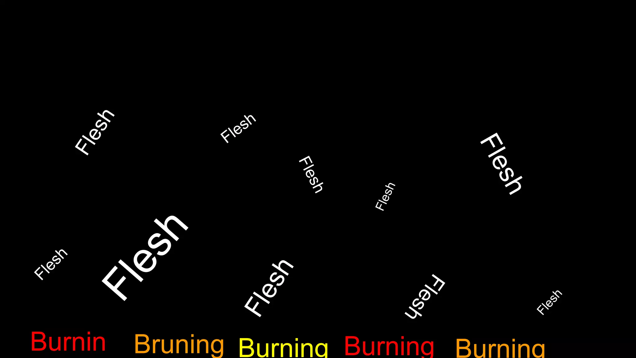 Illuminated text example | PPTX