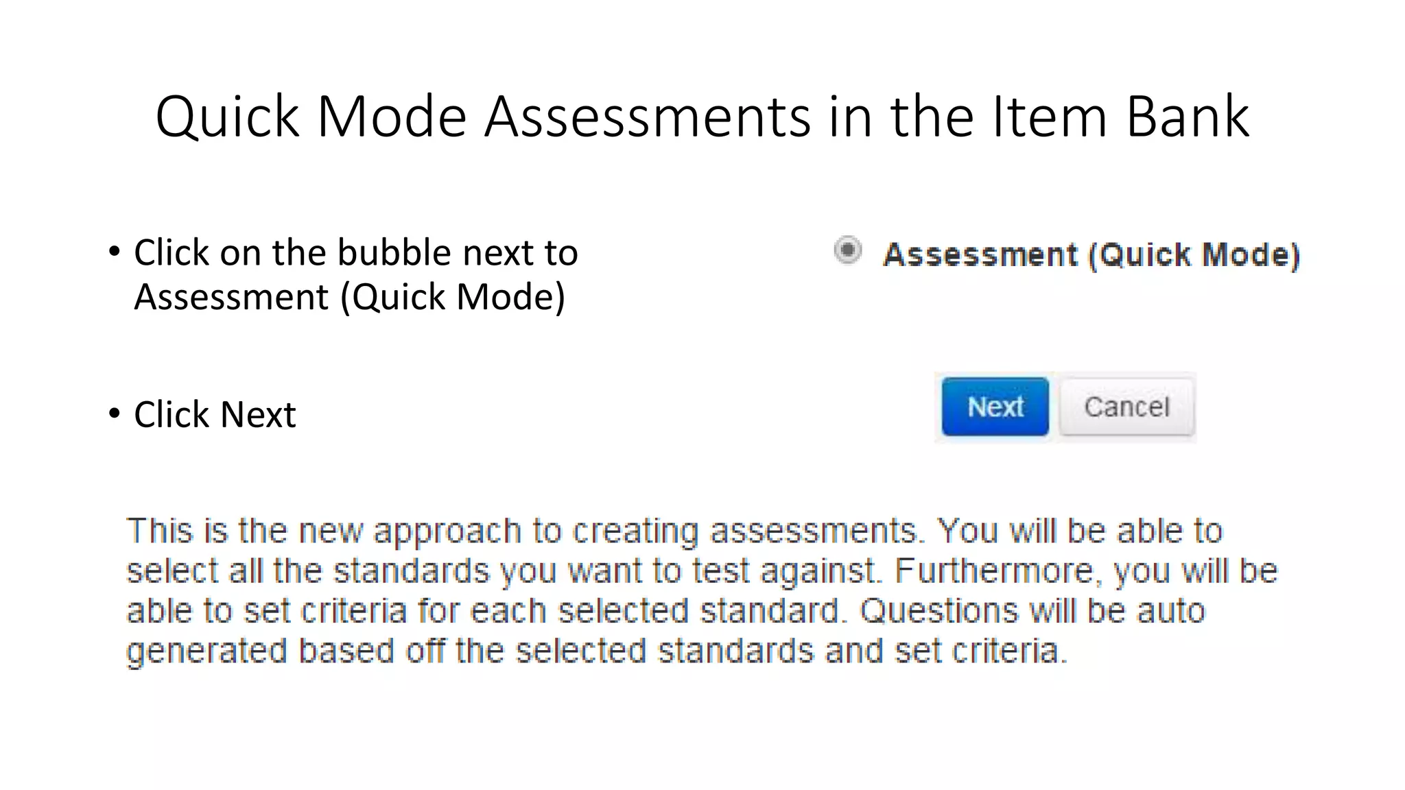 How to make an Item Bank Assessment | PPTX