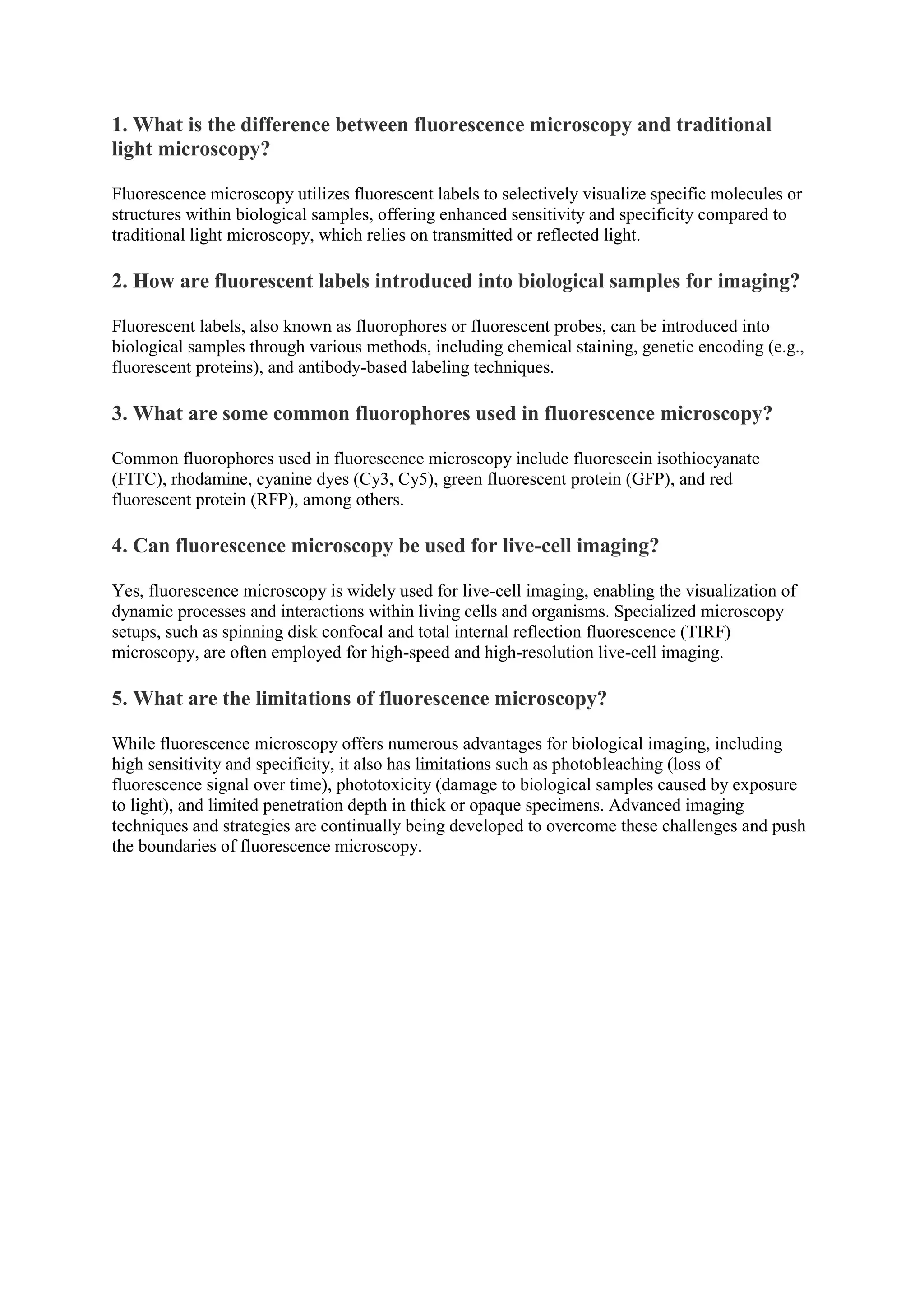 Fluorescence Microscopy: Techniques, Applications, and Advancements ...